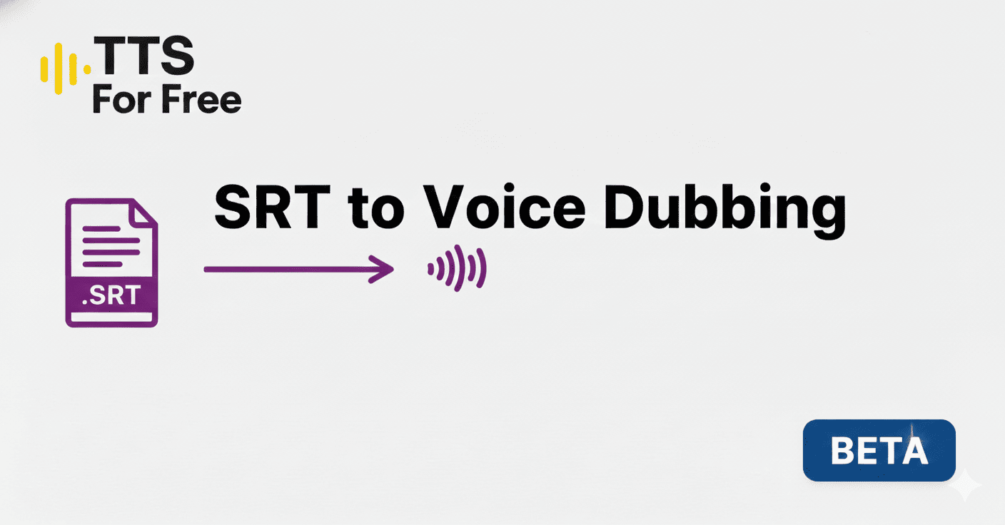 Free SRT to Speech Online - AI Subtitle Voice Generator